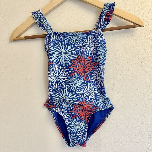 Cat & Jack | Swim | Cat Jack Girls Red White And Blue Fireworks One ...